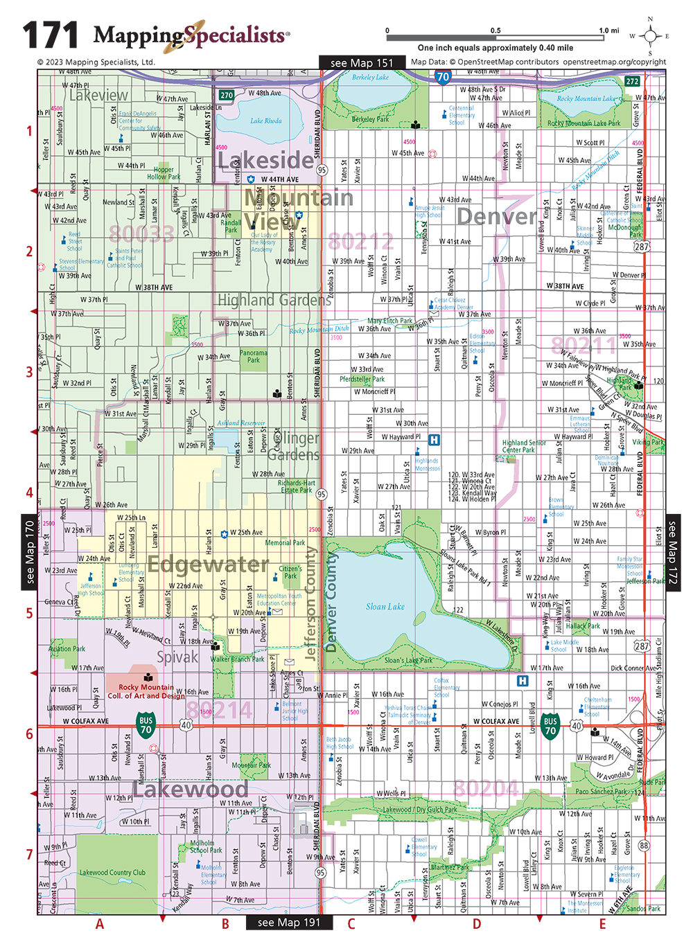 Denver Metro Area Street Atlas