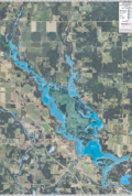Holcombe Flowage Wall Map