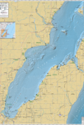 Shawano Lake Wall Map