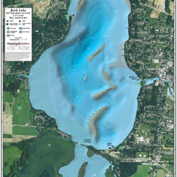 Rock Lake Wall Map - Mapping Specialists Limited