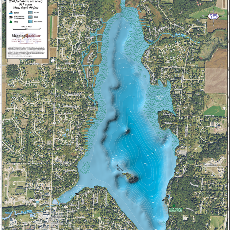Pine Lake Fold Map - Mapping Specialists Limited