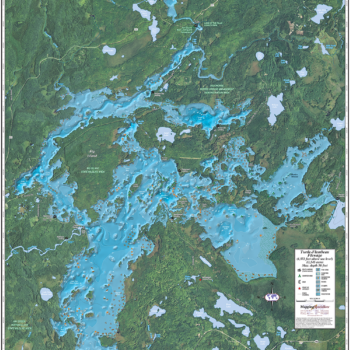 Turtle-Flambeau Flowage Wall Map - Mapping Specialists Limited