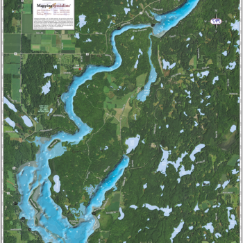 Long Lake (Washburn Co.) Wall Map - Mapping Specialists Limited