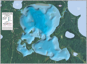 Crawling Stone Lake Enhanced Wall Map - Mapping Specialists Limited