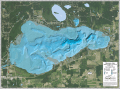 Shawano Lake Enhanced Wall Map - Mapping Specialists Limited