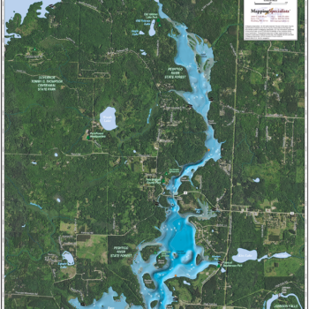 High Falls Reservoir Wall Map - Mapping Specialists Limited