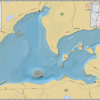 Shawano Lake Fold Map - Mapping Specialists Limited