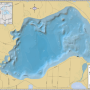 Grindstone Lake Enhanced Wall Map - Mapping Specialists Limited