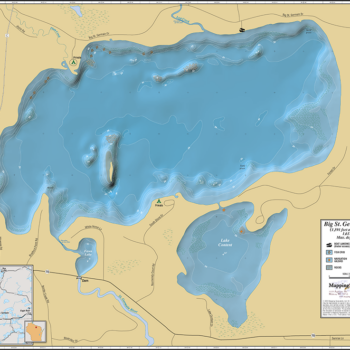 Shawano Lake Fold Map - Mapping Specialists Limited