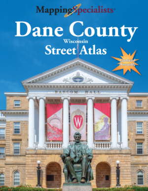 Dane County Wall Map - Mapping Specialists Limited