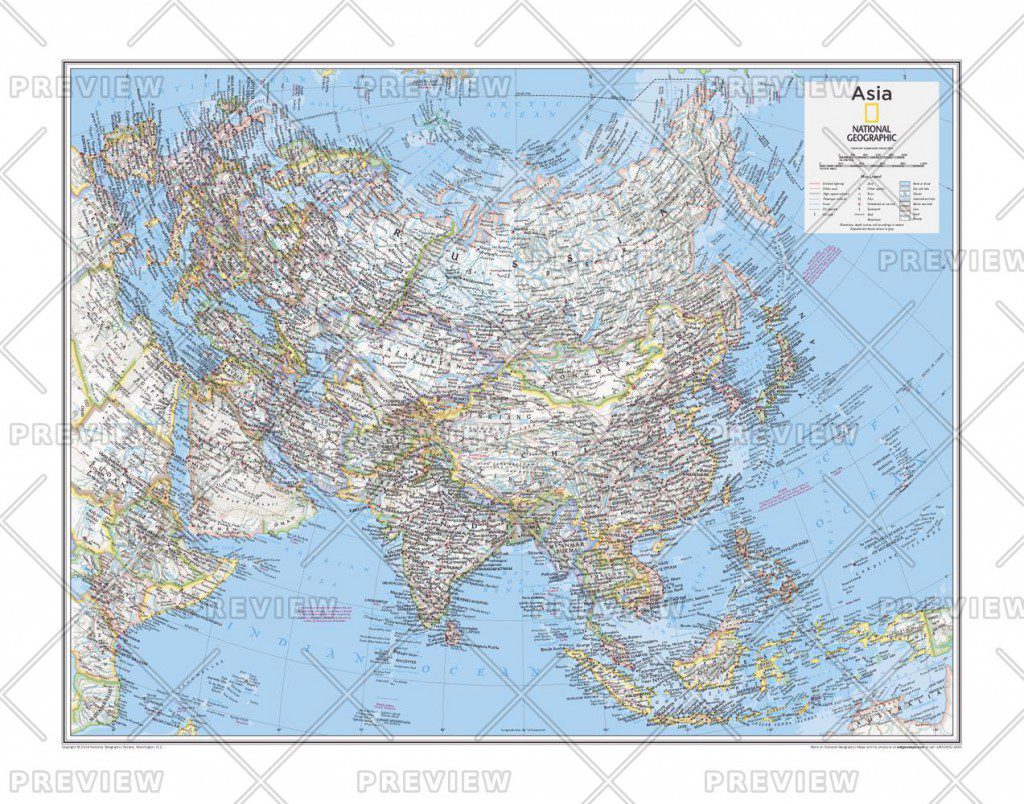 Asia Wall Map - Mapping Specialists Limited
