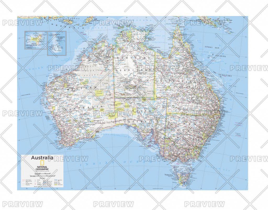Australia Wall Map - Mapping Specialists Limited