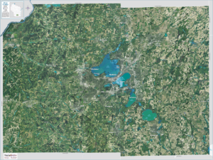 Dane County Topo Map with Aerial Photography - Mapping Specialists Limited