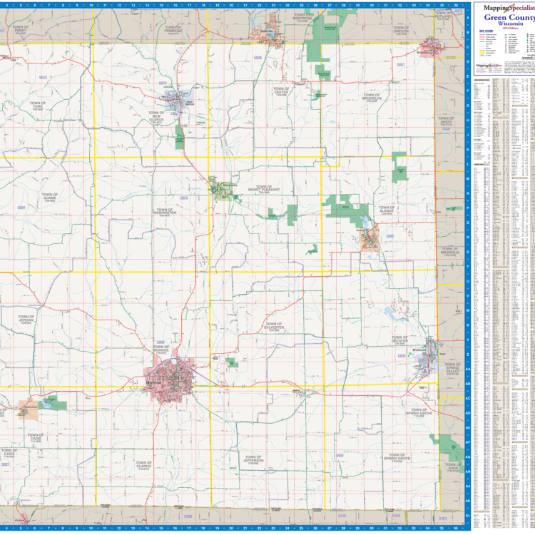 County Wall Maps Archives - Mapping Specialists Limited
