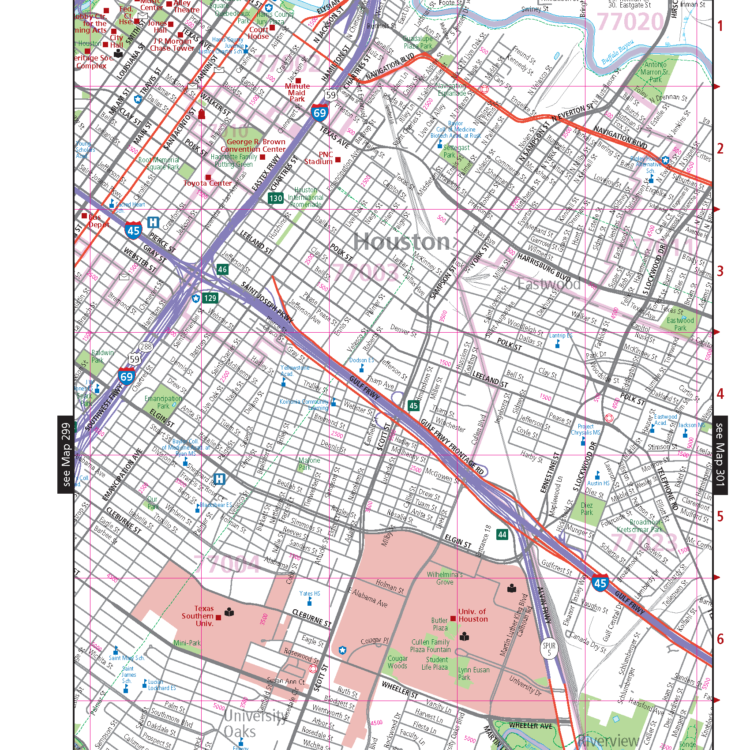 Houston Metro Street Atlas - Mapping Specialists Limited