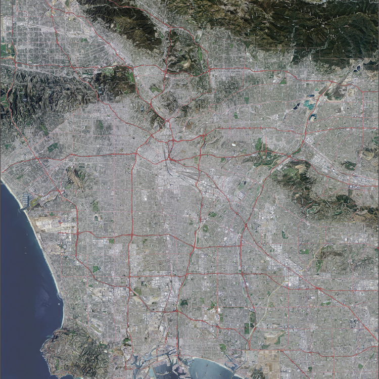 Chicago Topo Map with Aerial Photography - Mapping Specialists Limited