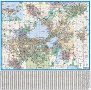 Madison Wall Map - Mapping Specialists Limited