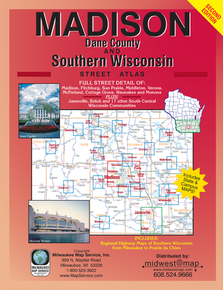 Lake Koshkonong Wall Map - Mapping Specialists Limited