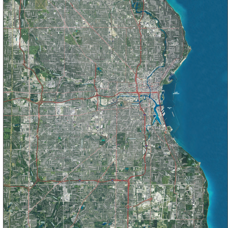 San Antonio Metro Area Wall Map - Mapping Specialists Limited