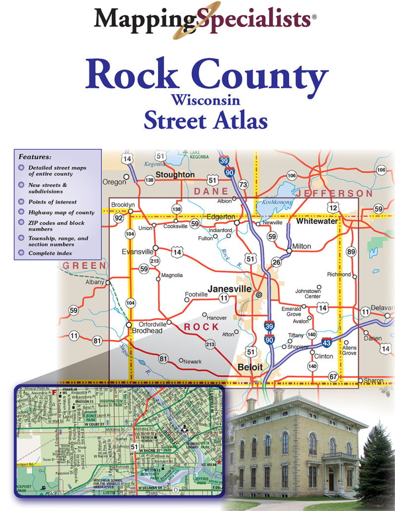 Rock County Street Atlas - Mapping Specialists Limited