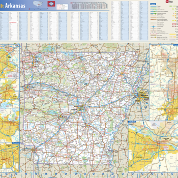 Wisconsin State Fold Map - Mapping Specialists Limited