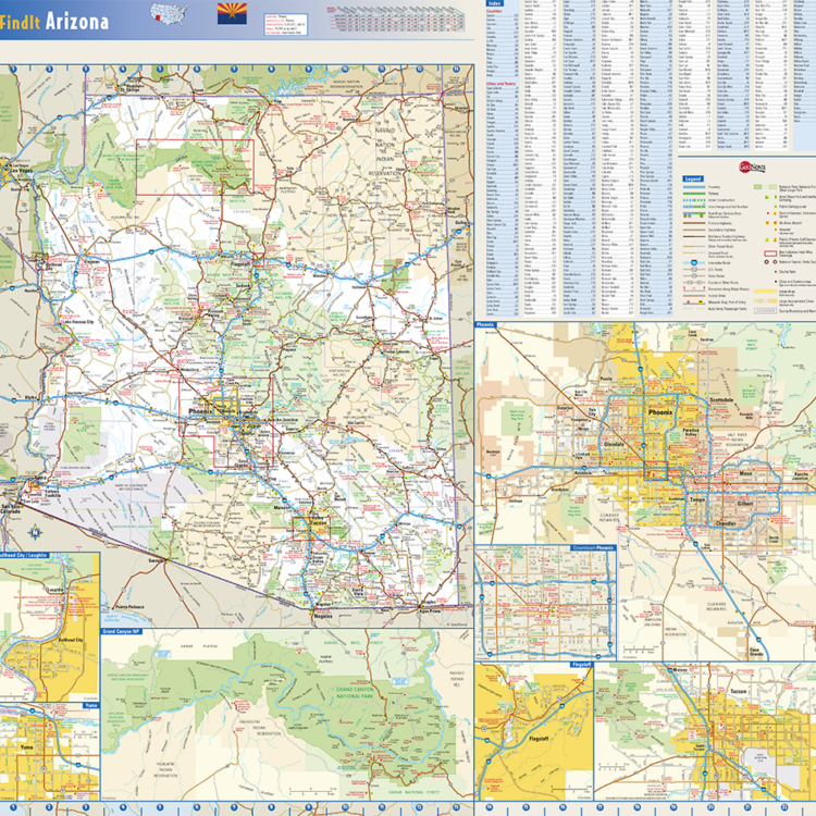 Political Map Of Arizona