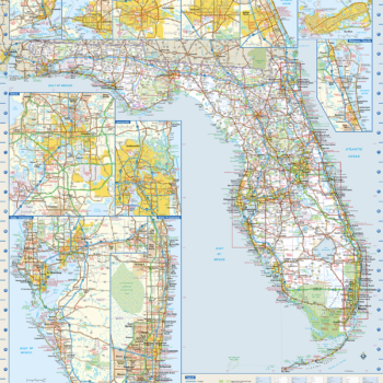 Wisconsin State Fold Map - Mapping Specialists Limited