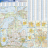 Michigan State Wall Map by Globe Turner - Mapping Specialists Limited