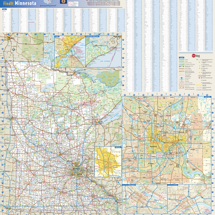 Nevada State Wall Map by Globe Turner - Mapping Specialists Limited