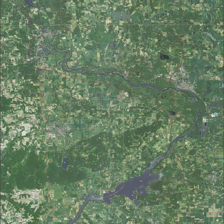 Columbia County Wall Map - Mapping Specialists Limited