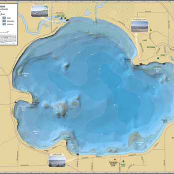 Chippewa Flowage Fold Map - Mapping Specialists Limited
