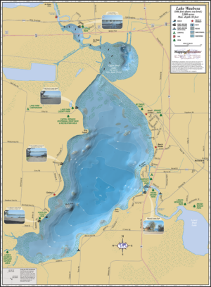 Lake Waubesa Fold Map - Mapping Specialists Limited