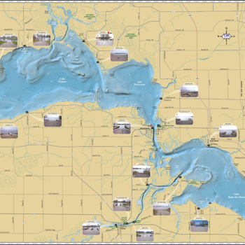 Lake Winnebago Fold Map - Mapping Specialists Limited