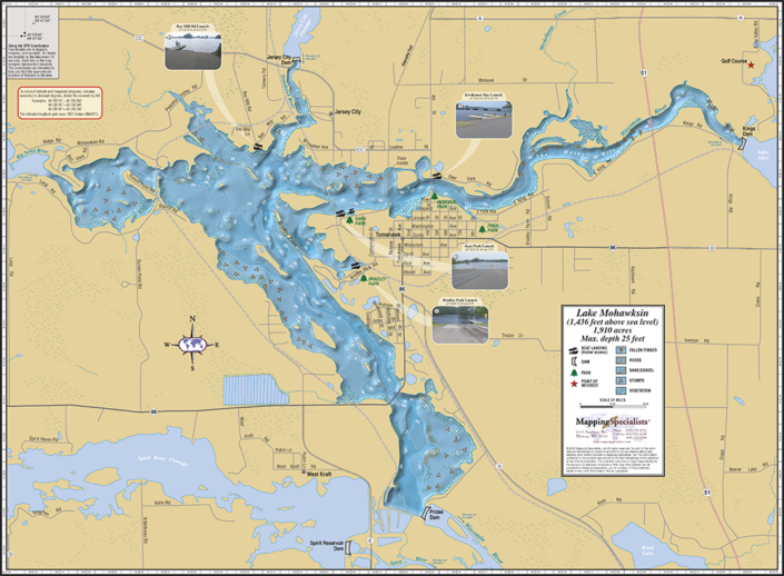 Pike Lake Fold Map - Mapping Specialists Limited