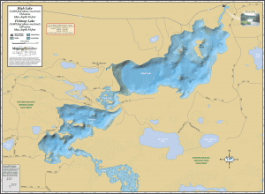High & Fishtrap Lakes Fold Map - Mapping Specialists Limited