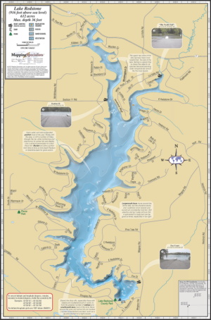 Lake Redstone Fold Map - Mapping Specialists Limited