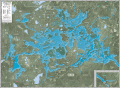 Chippewa Flowage Enhanced Wall Map - Mapping Specialists Limited