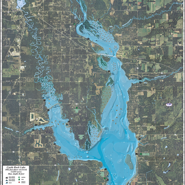 Lake Redstone Fold Map - Mapping Specialists Limited