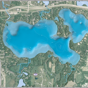 Okauchee Lake Fold Map - Mapping Specialists Limited