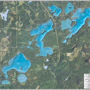 Upper Eau Claire Lake Fold Map - Mapping Specialists Limited