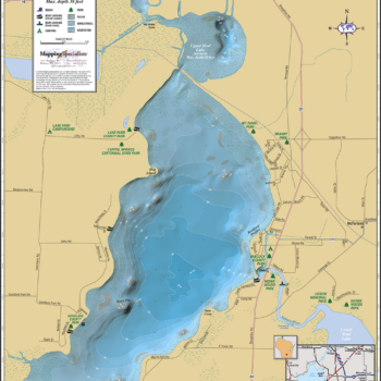 Lake Waubesa Fold Map - Mapping Specialists Limited