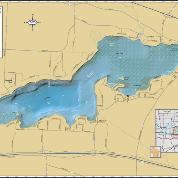 Pewaukee Lake Fold Map - Mapping Specialists Limited