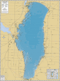 Lake Winnebago Wall Map - Mapping Specialists Limited