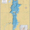 Lake Chetac Enhanced Wall Map - Mapping Specialists Limited