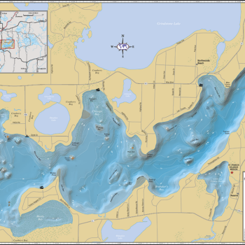 Chippewa Flowage Fold Map - Mapping Specialists Limited