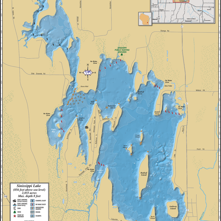 Pike Lake Fold Map - Mapping Specialists Limited