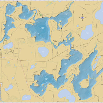 Hunter Lake Wall Map - Mapping Specialists Limited