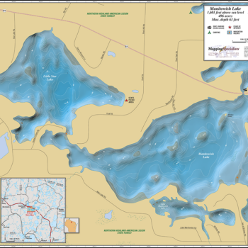 Star Lake Enhanced Wall Map - Mapping Specialists Limited