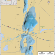 Nagawicka Lake Wall Map - Mapping Specialists Limited