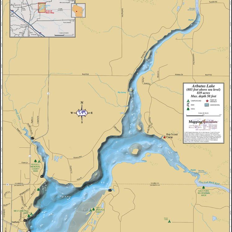 3-D Lake Maps Archives - Mapping Specialists Limited
